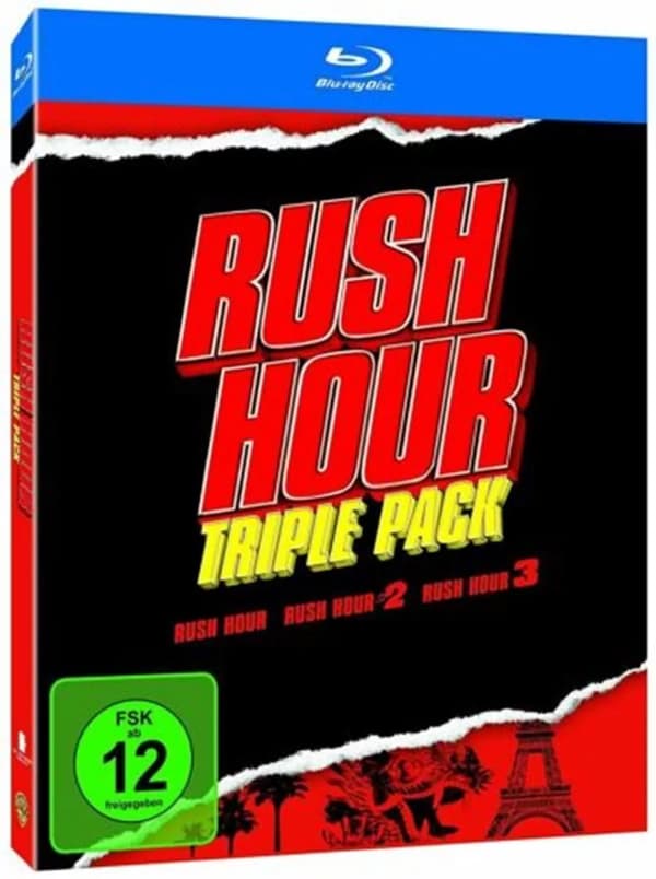 RUSH HOUR TRILOGY COMPLETE MOVIE FILM 13 COLLECTION Blu Ray PART1 2 3 a ...