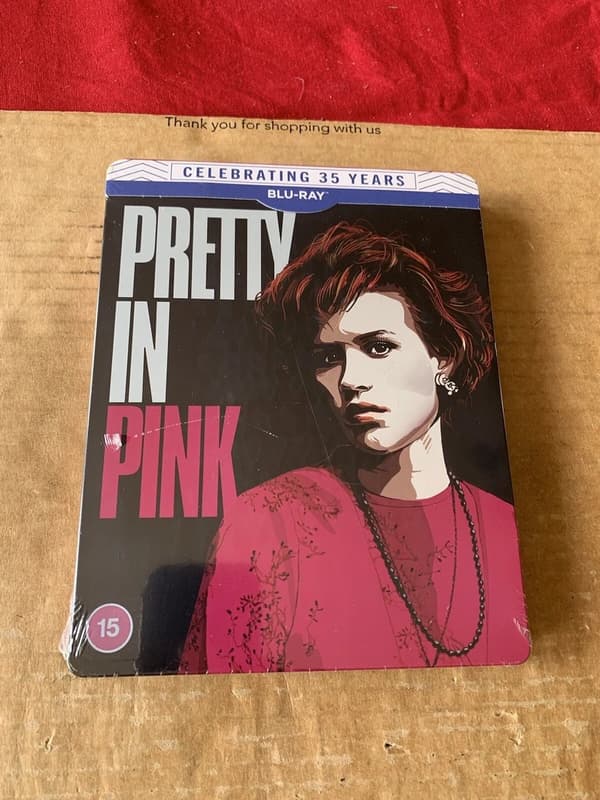 PRETTY IN PINK (1986) STEELBOOK Blu Ray Molly Ringwald John Hughes ...
