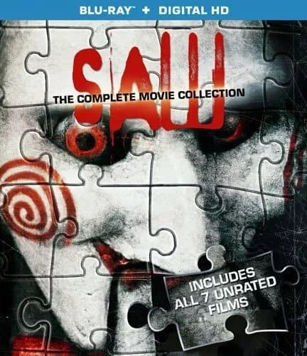 SAW COMPLETE 1 2 3 4 5 6 7 Movie Film Collection Bluray UNRATED EDITION ...