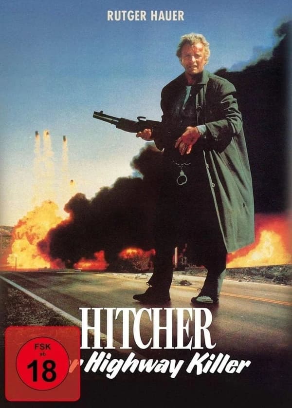 The Hitcher UNCUT Edition Media Book 2 Disc DVD Rutger Hauer atibl R2 ...