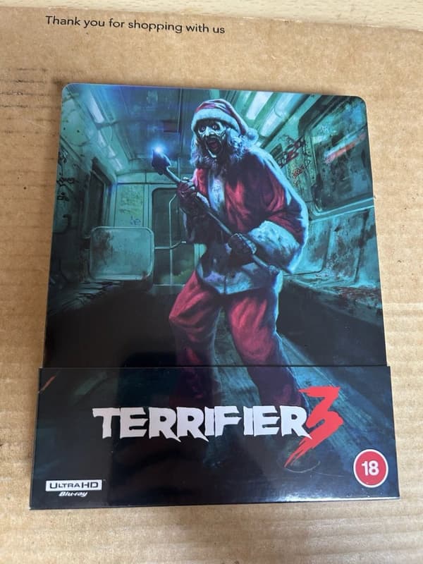 Terrifier 3 (2024) 4K UHD Blu Ray Steelbook Gory Clown Horror Brand New | CDON