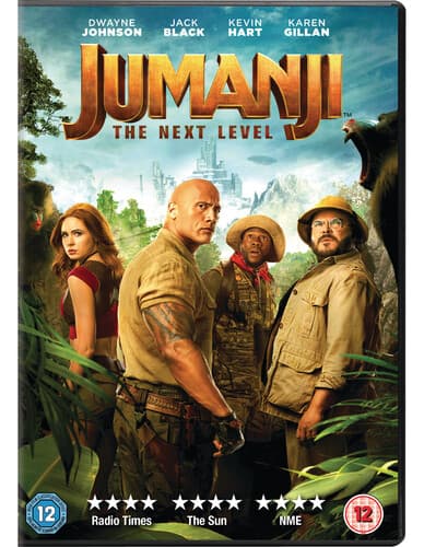 Jumanji: The Next Level 2020 Dwayne Johnson, Kasdan DIR cert 12 DVD ...