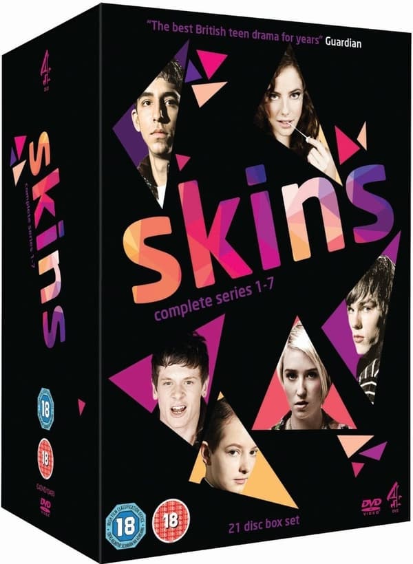 SKINS Seasons 1-7 Complete Collection Series 1 2 3456 7 Box Set R2 DVD ...