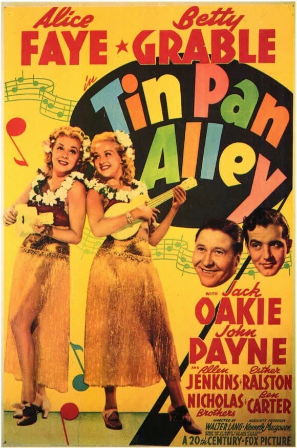 Tin Pan Alley Alice Faye Betty Grable dir. Lang DVD (1940) Brand New | CDON