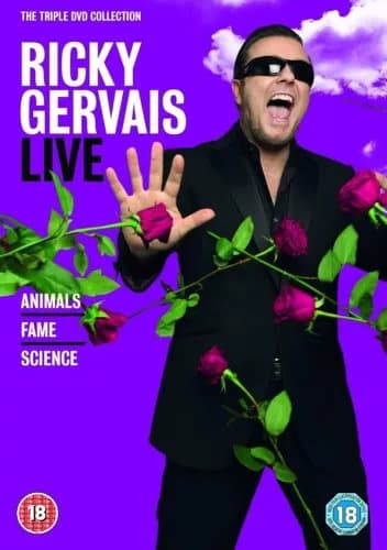 RICKY GERVAIS 3 DISC BOX SET FAME ANIMALS SCIENCE DVD StandUp Comedy ...