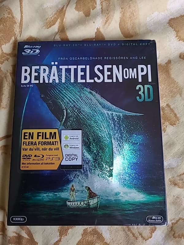 LIFE OF PI BLU RAY 3D BLU RAY DVD IMPORT ENGLISH REGION B Brand New | CDON