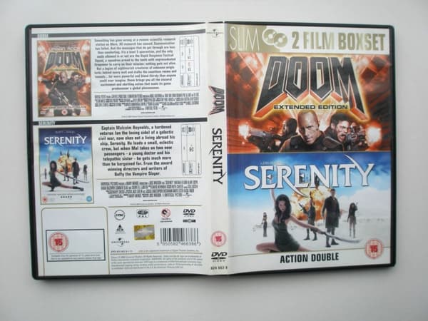DOOM EXTENDED EDITION & SERENITY 2 DVDS BOXSET DVD Brand New | CDON