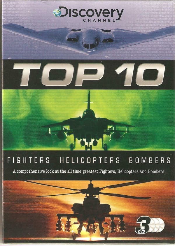 TOP 10 AIRCRAFT FIGHTERS, HELICOPTERS, BOMBERS X (DISCOVERY) ( DVD ...