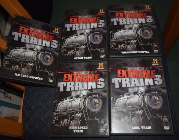 Extreme Trains DVDs 5 SET Coal High Speed Train Steam Ice DVD Brand New ...