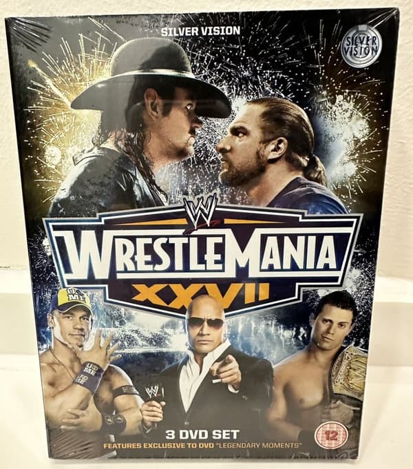 WWE Wrestlemania 27 Original Silver Vision Release - WWF WCW ECW AEW ...