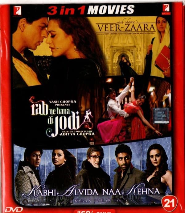 VEER-ZAARA - RAB NE BANA DI JODI - KABHI ALVIDA NAA K - YRF 3 IN 1 ...