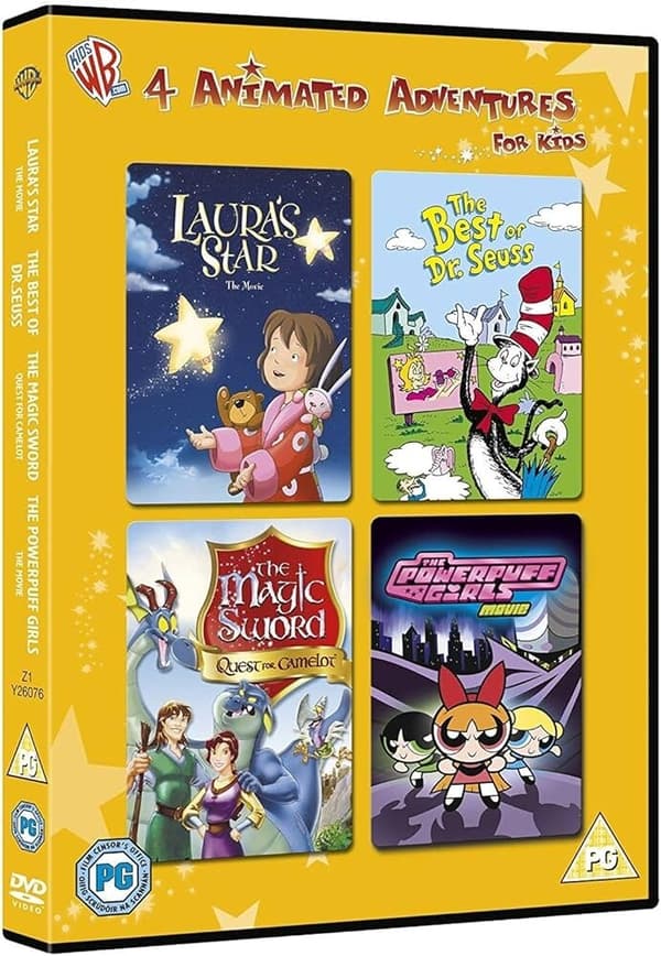 kids animated Lauras Star The Magic Sword Dr Seuss Power Puffgirls DVD ...