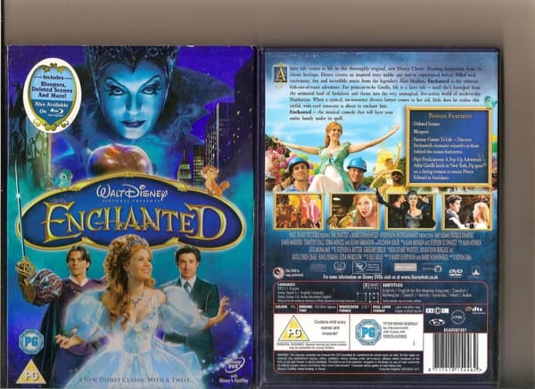 DISNEYS ENCHANTED DISNEY LIVE ACTION / CARTOON MIX KIDS DVD Brand New ...