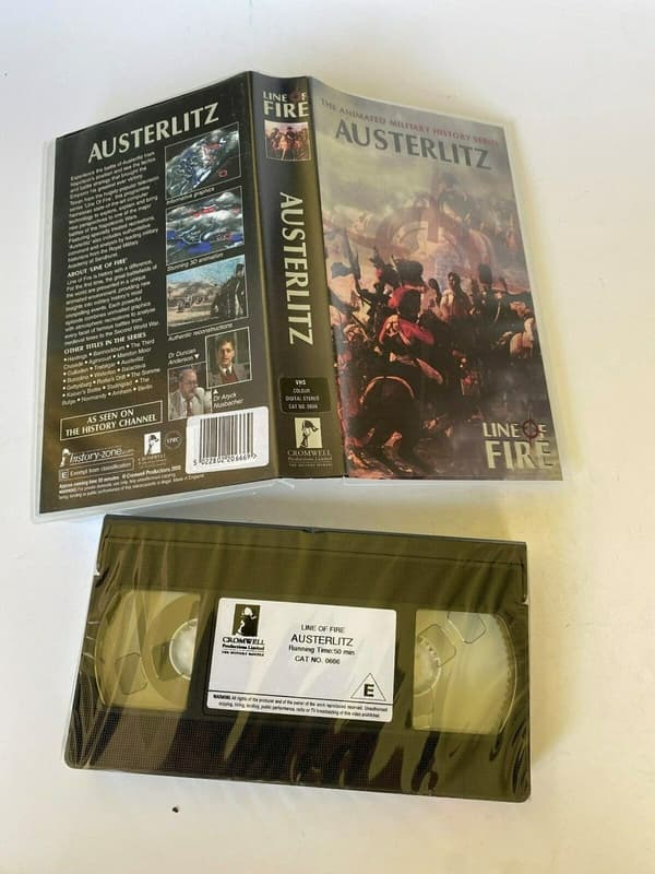 RARE HISTORY VHS VIDEO Austerlitz Line of Fire DOCUMENTARY DVD Brand ...