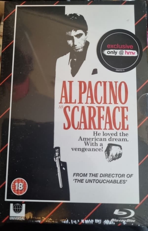 SCARFACE & LIMITEd EDITION VHS STYLE Hmv BOXSET Blu-ray Brand New | CDON