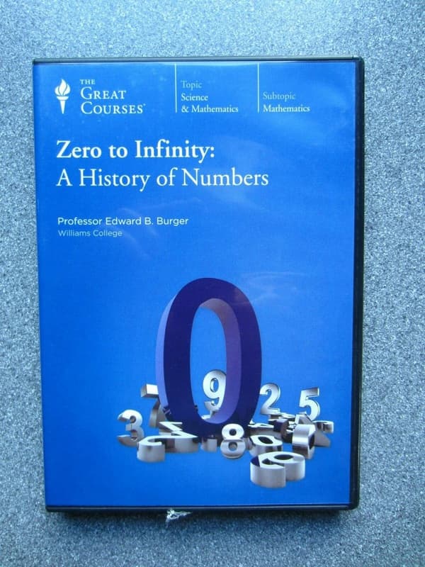Great Courses Zero To Infinity: A History of Numbers - 4 'S WITH ...
