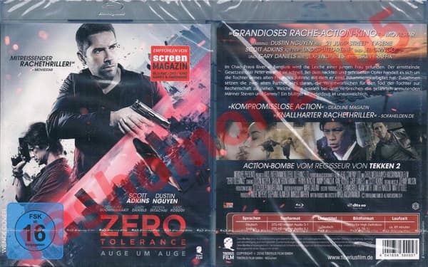 ZERO TOLERANCE Dustin Nguyen Scott Adkins Gary Daniels Region Blu-ray (2015) Brand New | CDON