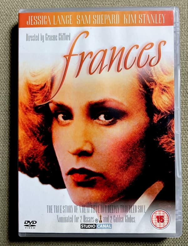 FRANCES MOVIE FILM JESSICA LANCE SAM SHEPARD KIM STANLEY RARE DVD (1982 ...