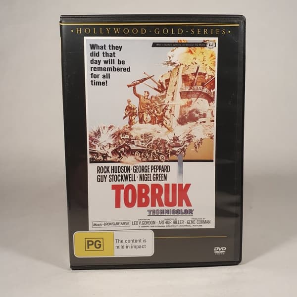 Tobruk Rock Hudson George Peppard Hollywood DVD (1967) Brand New | CDON