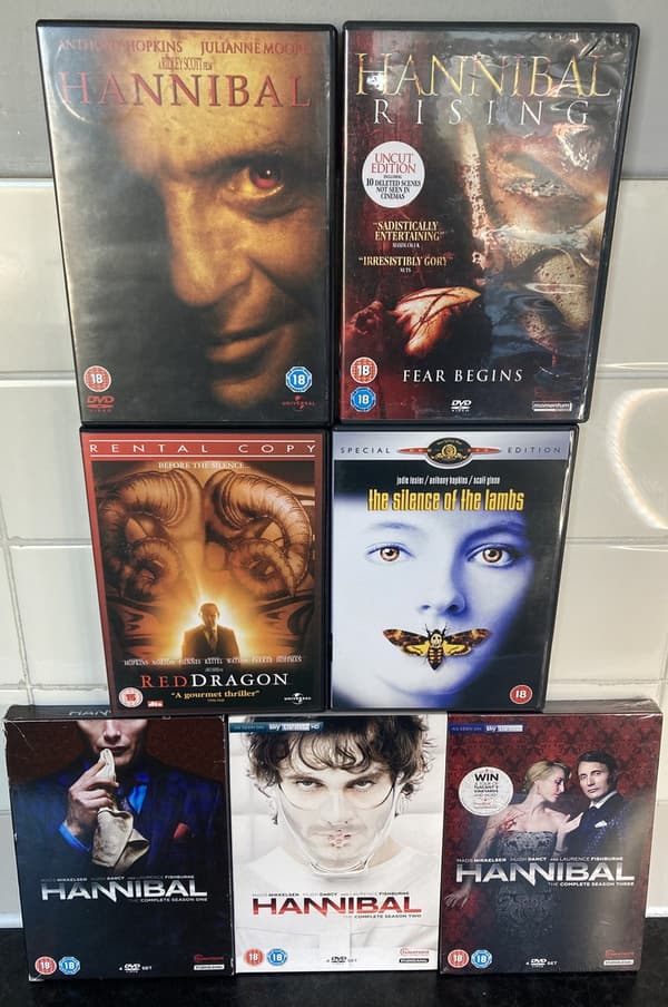 The Hannibal Lecter Movies & Series Complete Collection Horror 80s90s ...