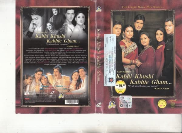 Kabbi Khushi Kabhie Gham- - -Sendi Mutiara-Movie SME-3 DVD (2001) Brand ...