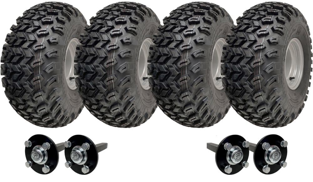 Heavy Duty Twin Axle ATV Trailer Kit Quad Trailer Wheels + Hub & Stub ...