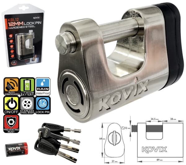 Kovix KBL-12 metallhänglås | CDON