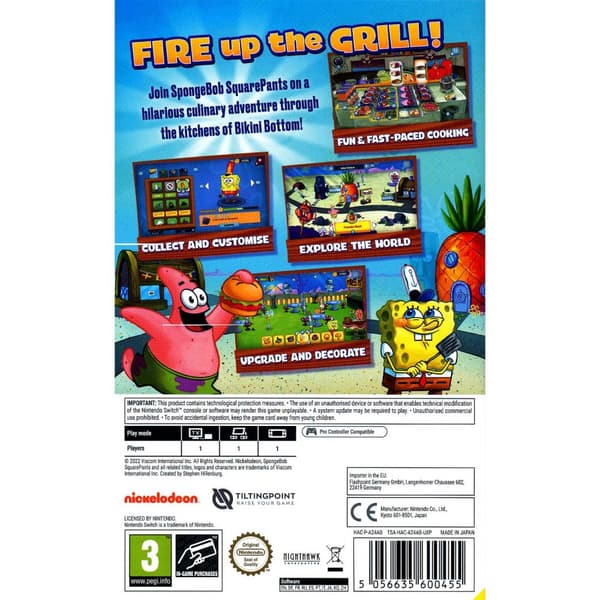 Spongebob Squarepants Krusty Cook Off Extra Krusty Edition Nintendo