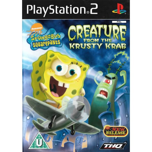 Spongebob Squarepants Creature from the Krusty Krab Playstation 2 PS2 ...