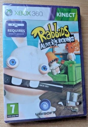 Rabbids Alive & Kicking (Microsoft Xbox 360, 2011) Brand New | CDON