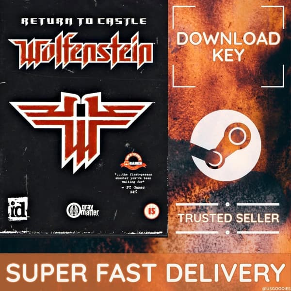 Return to Castle Wolfenstein [2001] PC GAME STEAM ACTIVATION Brand New ...