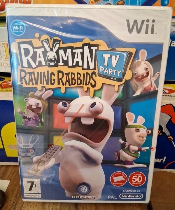 Rayman Raving Rabbids TV Party GAME Nintendo Wii 2008 FIND Brand New | CDON