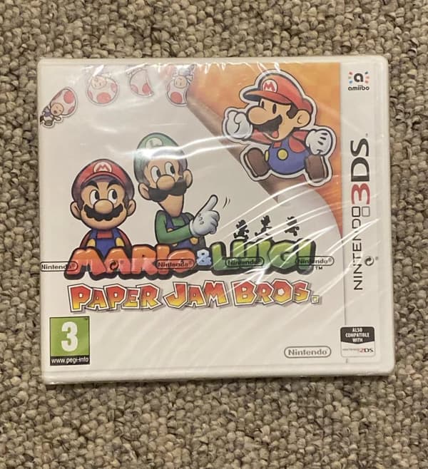 Paper Mario: Paper Jam Bros Nintendo 3DS With Tearstrip PAL Brand New ...