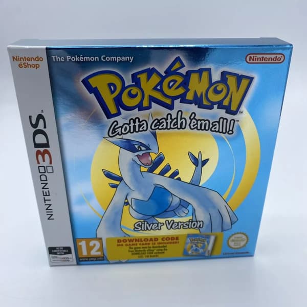 Pokemon Silver Version (Box and Code) Nintendo 3DS W/ Protective Case ...