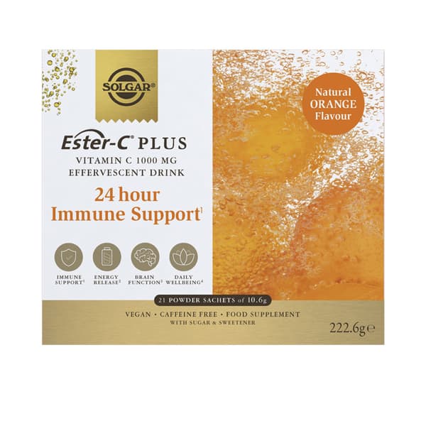 SOLGAR Ester-C Plus Vitamin C Effervescent Powder 21 Units | CDON