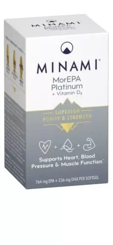 Minami Nutrition MorEPA Platinum 60 Softgels Best Before Date 11/25 | CDON