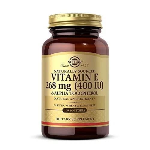 Solgar Natural Source Vitamin E 268 Milligram (400 IU) Softgels Pack of ...