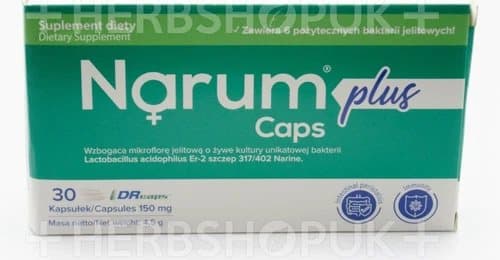 Narum Narine Plus Caps 150mg, 30Caps Lactobacillus Acidophilus | CDON