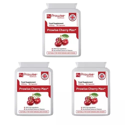 90 Vegan Capsule High Strength Cherrry Max + 2100mg (Pack of 3) I The ...