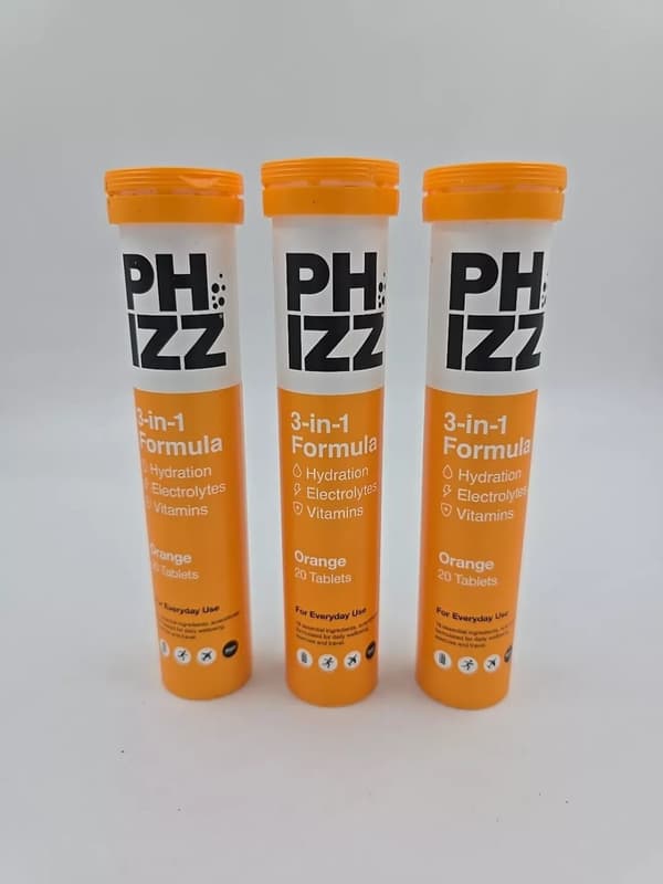 60 x Phizz Electrolytes, Multivitamin & Hydration Tablets Vitamin C ...