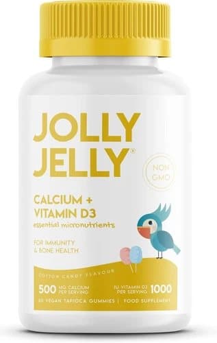 Calcium and Vitamin D3 Tapioca Gummies | 1000IU Vitamin D3 + 500Mg ...