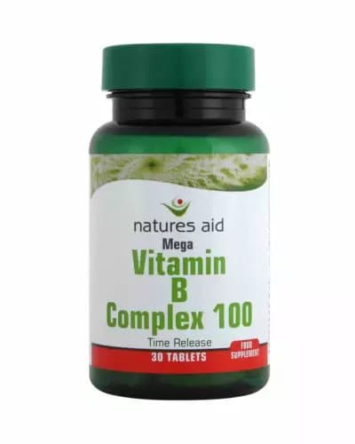 Vit B Complex 100mg Time Release (Mega Potency) 30 Tabs-2 Pack | CDON
