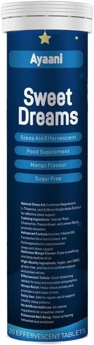 Sleep Aid Tablets, Vegan, Natural Sleep Support, Fast-Acting ...