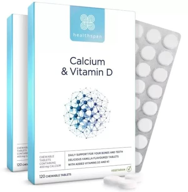 Healthspan Calcium and Vitamin D 240 Tablets for Bone Health Support | CDON