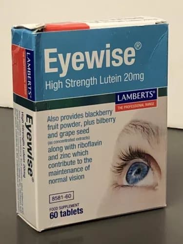 Lamberts Eyewise High Strength Lutein 20MG 60 Tablets | CDON