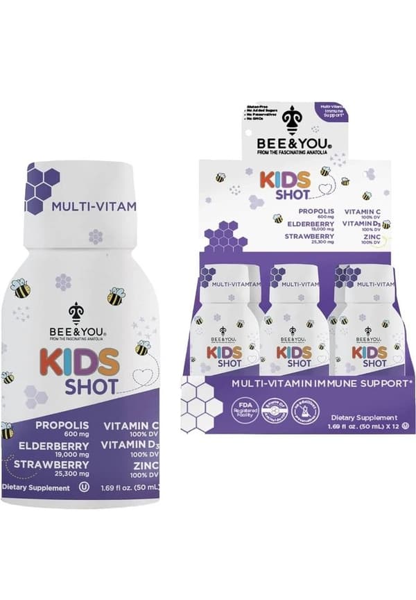 Immune Support Antioxidants, Vitamin C, Elderberry Propolis Shot for ...