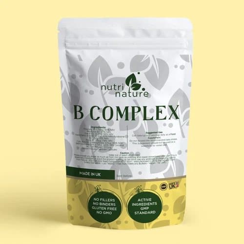 Vitamin B Complex HIGH STRENGTH B1 B2 B3 B5 B6 B12 Biotin Folic Acid 90 ...