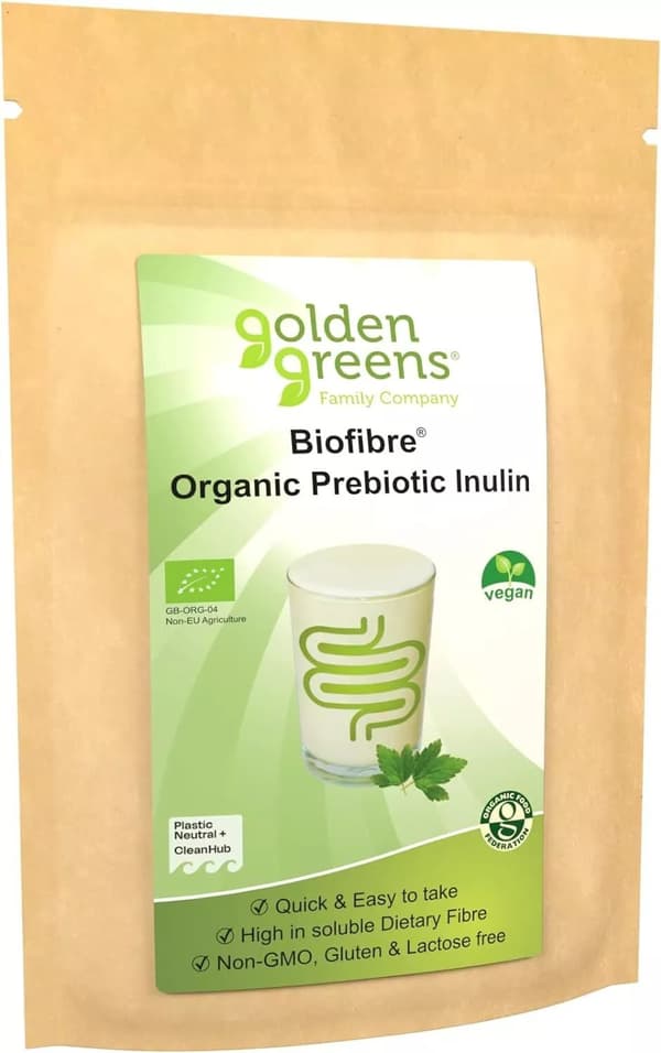 Golden Greens Organic Prebiotic Inulin Fibre, 250g | CDON