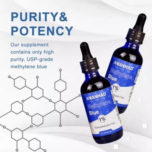 Methylene Blue | USP Grade 1% Solution | 60ML | Ultra High Purity | CDON