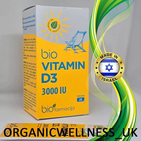 BIO🌿Farmacija Dead Sea 100% ORGANIC POWDER Bio-D3-Vitamin VEGAN 20 ...